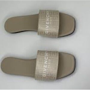 Givenchy | Shoes | Givenchy 4g Monogram Flat Slide Sandals 39 | Poshmark